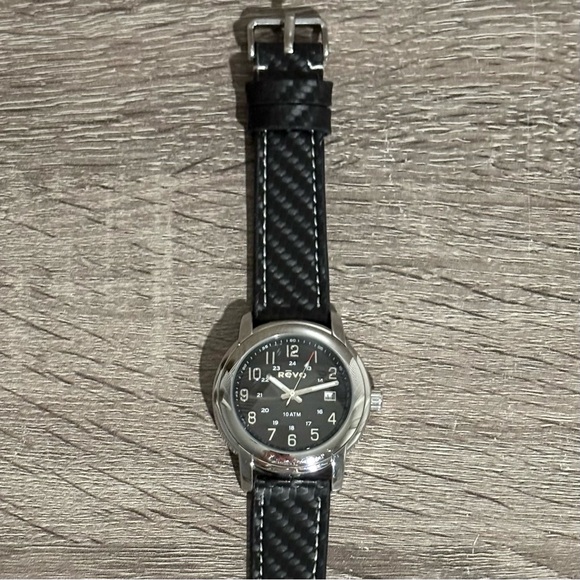 Revo | Accessories | Black Revo Stainless Steel Mens Watch With New ...